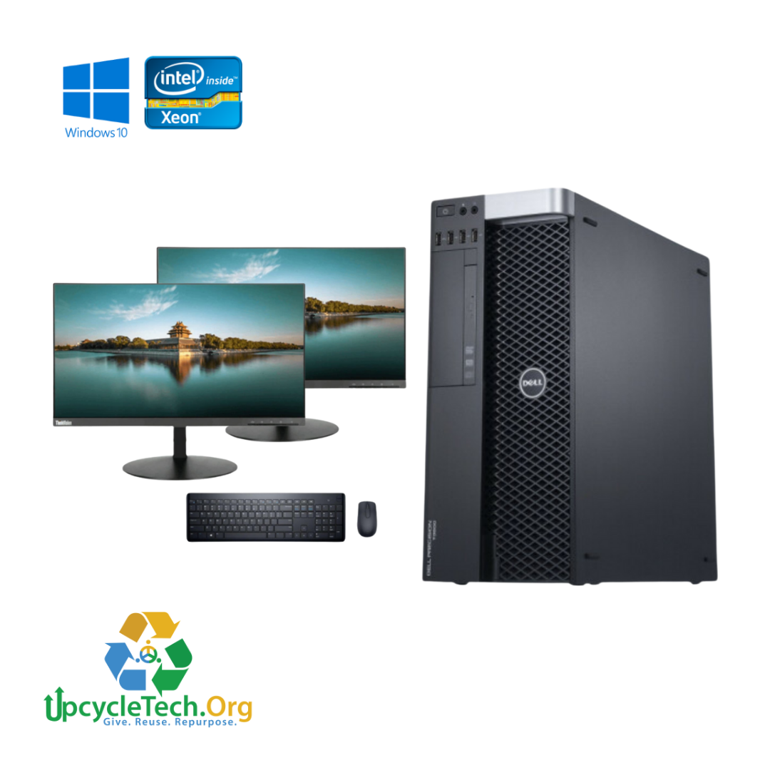 Dell Precision T3600 DT Refurbished Dual Desktop PC Set (19-24" Monito ...